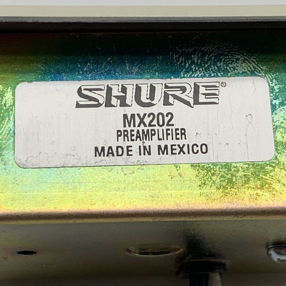Shure MX202 Pre-Amplifier Plate with Back Box, NO MICROPHONE | eBay