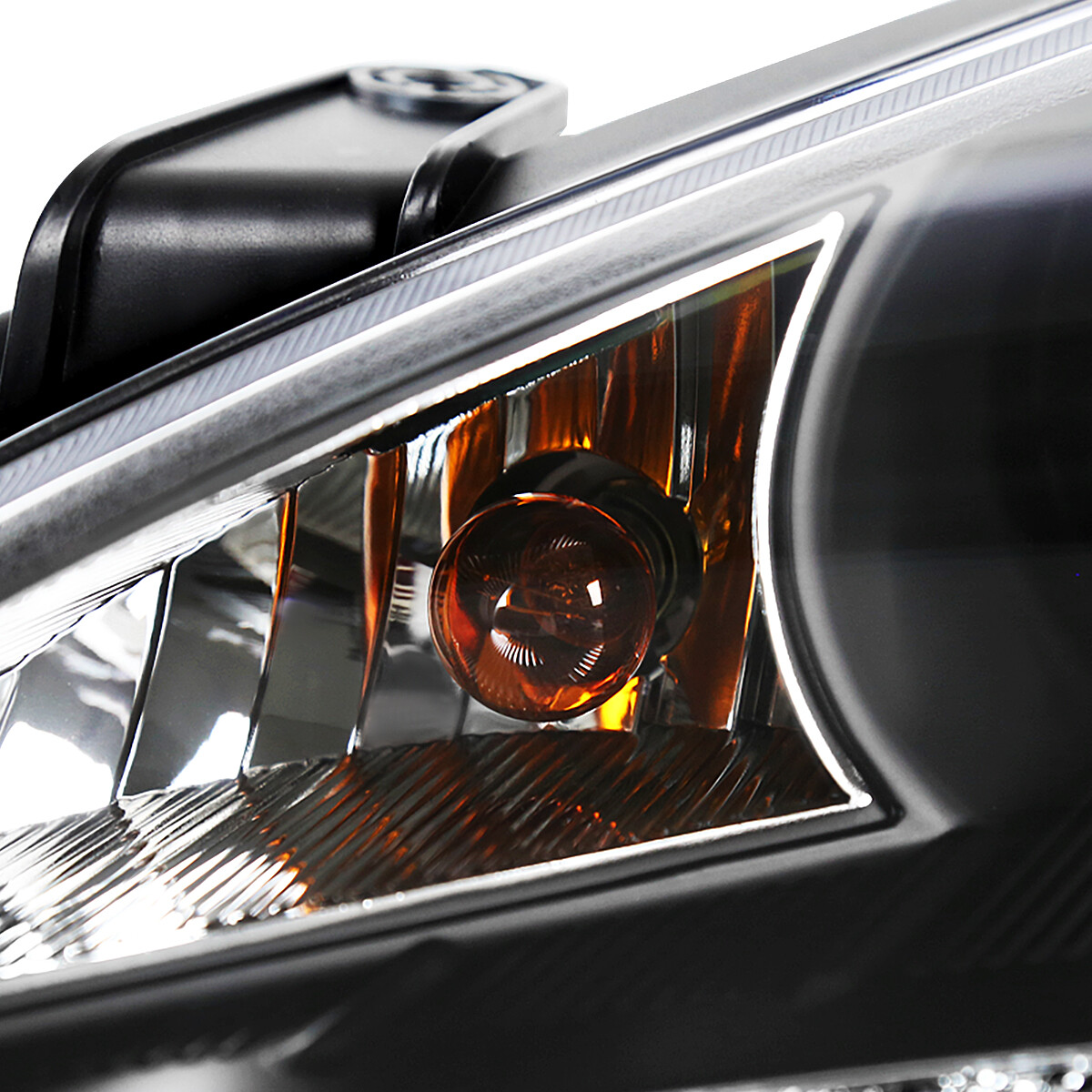 Black Fits 2010-2012 Hyundai Genesis 2Dr Coupe LED Strip Projector ...