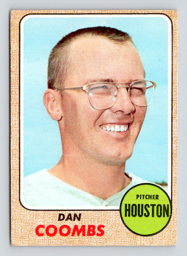 1968 Topps Card, #547 Dan Coombs, Houston Astros | eBay