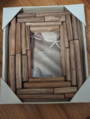 Sonoma 2" Thick Bamboo Picture Frame 10.5x9. Holds 4" x 6" Photo | eBay