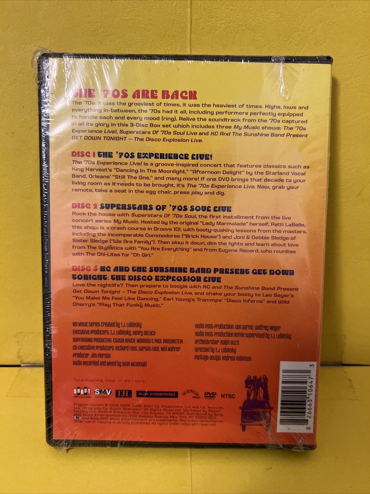 The 70's Experience Collection DVD Superstars Soul KC and the Sunshine ...