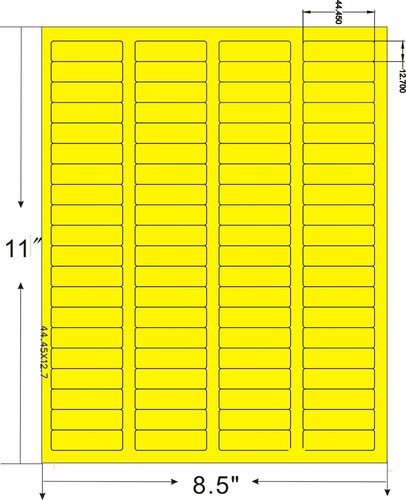Color Address Labels Laser Ink Jet 80UP 80 Labels Per Sheet 1.75x0.5 | eBay