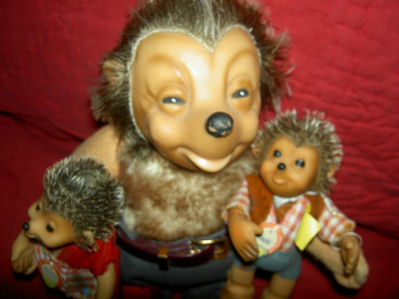 Steiff Germany labeled Hedgehog set MECKI, MUCKI & MACKI vintage dolls ...