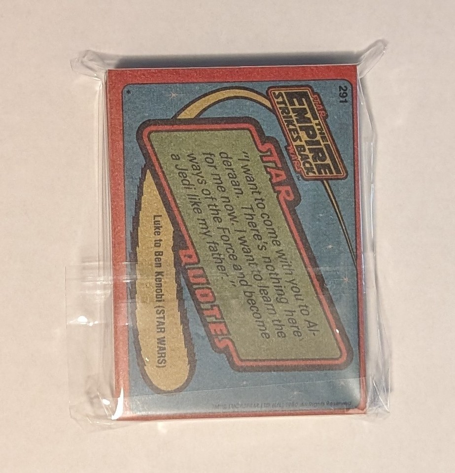1980 Vintage Topps Star Wars Cards Yellow Series 3- Empire Strikes Back ...