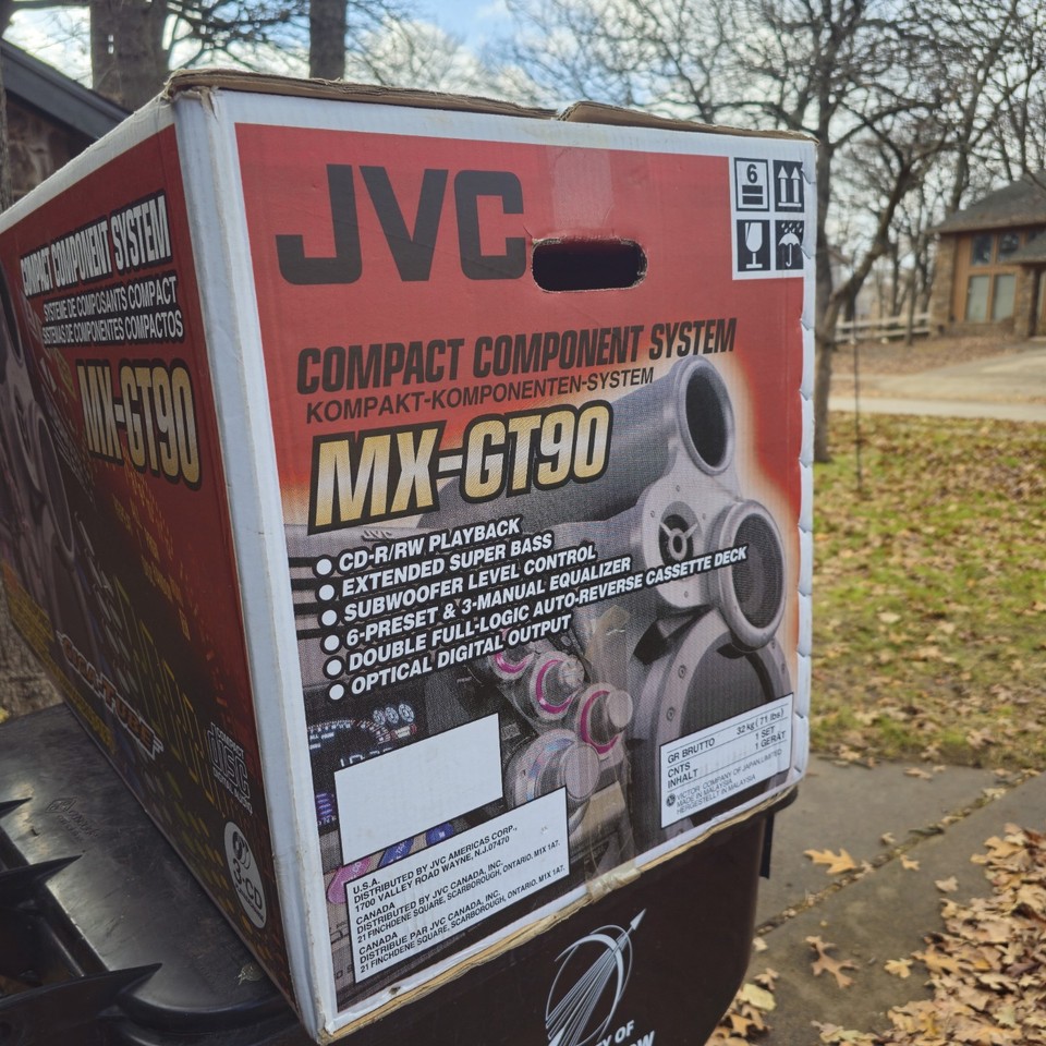 JVC MX-GT90 Compact Stereo BOX ONLY Cd Radio Vintage 90s BOX ONLY | eBay