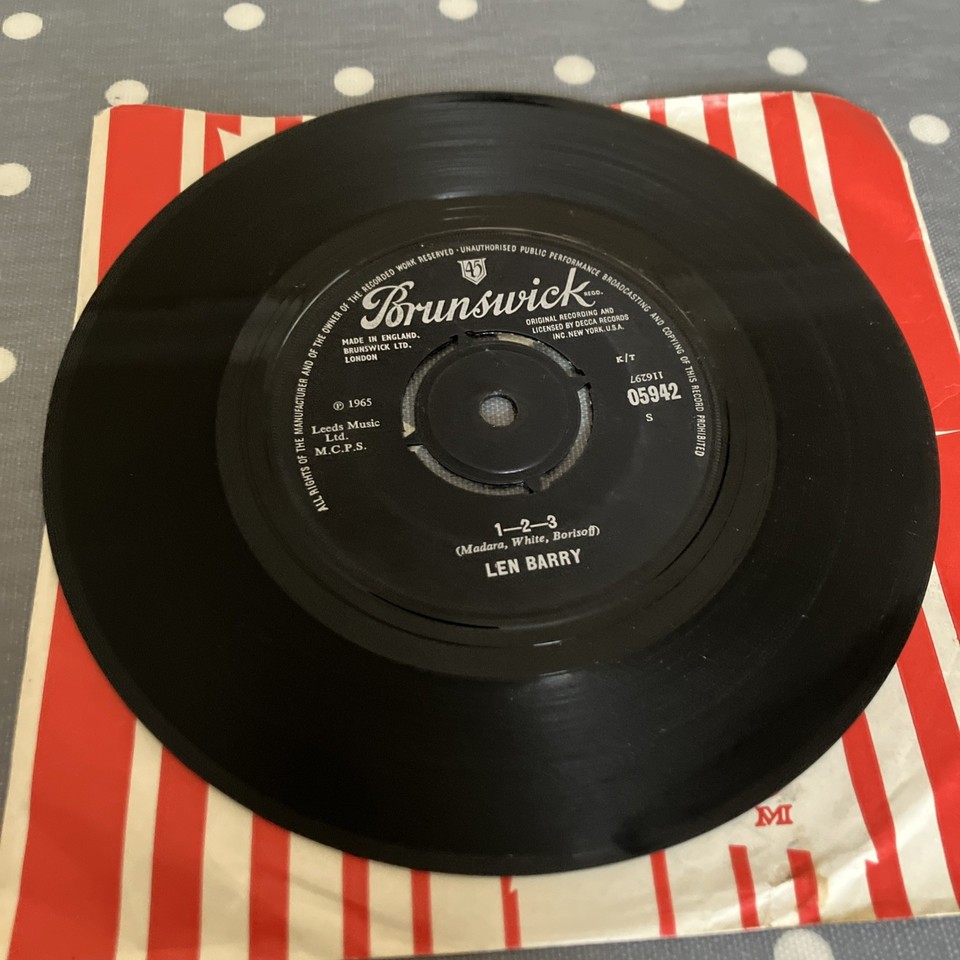 Len Barry – 1-2-3 - Original 1965 Single - Northern Soul | eBay UK