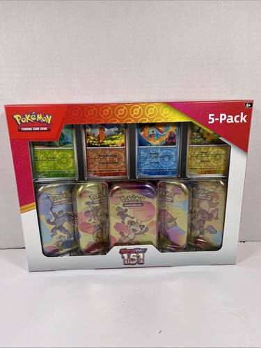 Pokemon TCG Scarlet & Violet 151 5 Pack Mini Tins | eBay