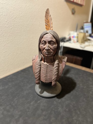 Armand LaMontagne Crow King Sioux Chief 1978 Native American Bust ...