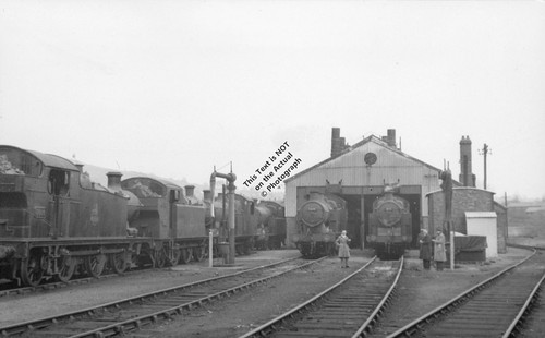 1953 ABERCYNON Train Engine Shed MPD & GWR Locos Photograph Wales ...