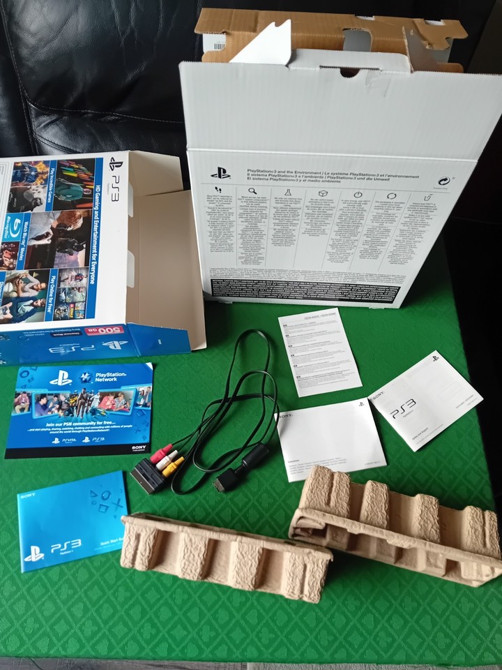 Sony PlayStation 3 Console black GTA 5 Grand Theft Auto V 500GB Box ...