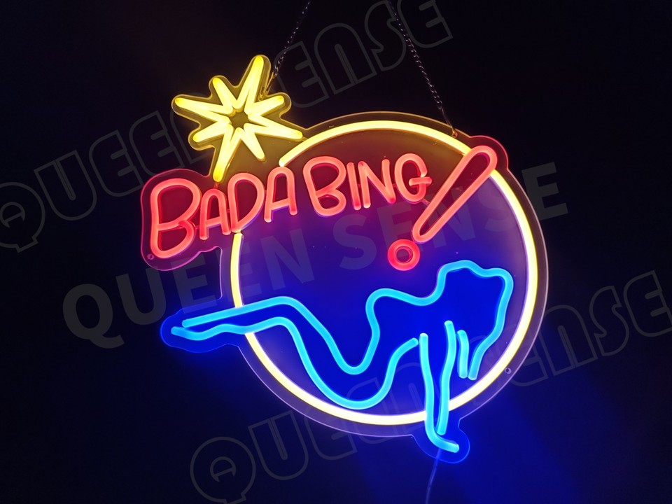 Bada Bing Girl LED Neon Sign With Dimmer USB Powered Adjustable Light ...