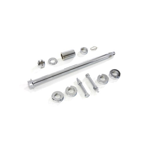 Chrome Rear Axle Kit for Harley Twin Cam 2007 FXST FLST | eBay