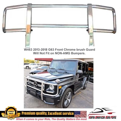 G63 Brush Guard Chrome Grille Bumper Bar Kit Front Tube G-Wagon G500 ...