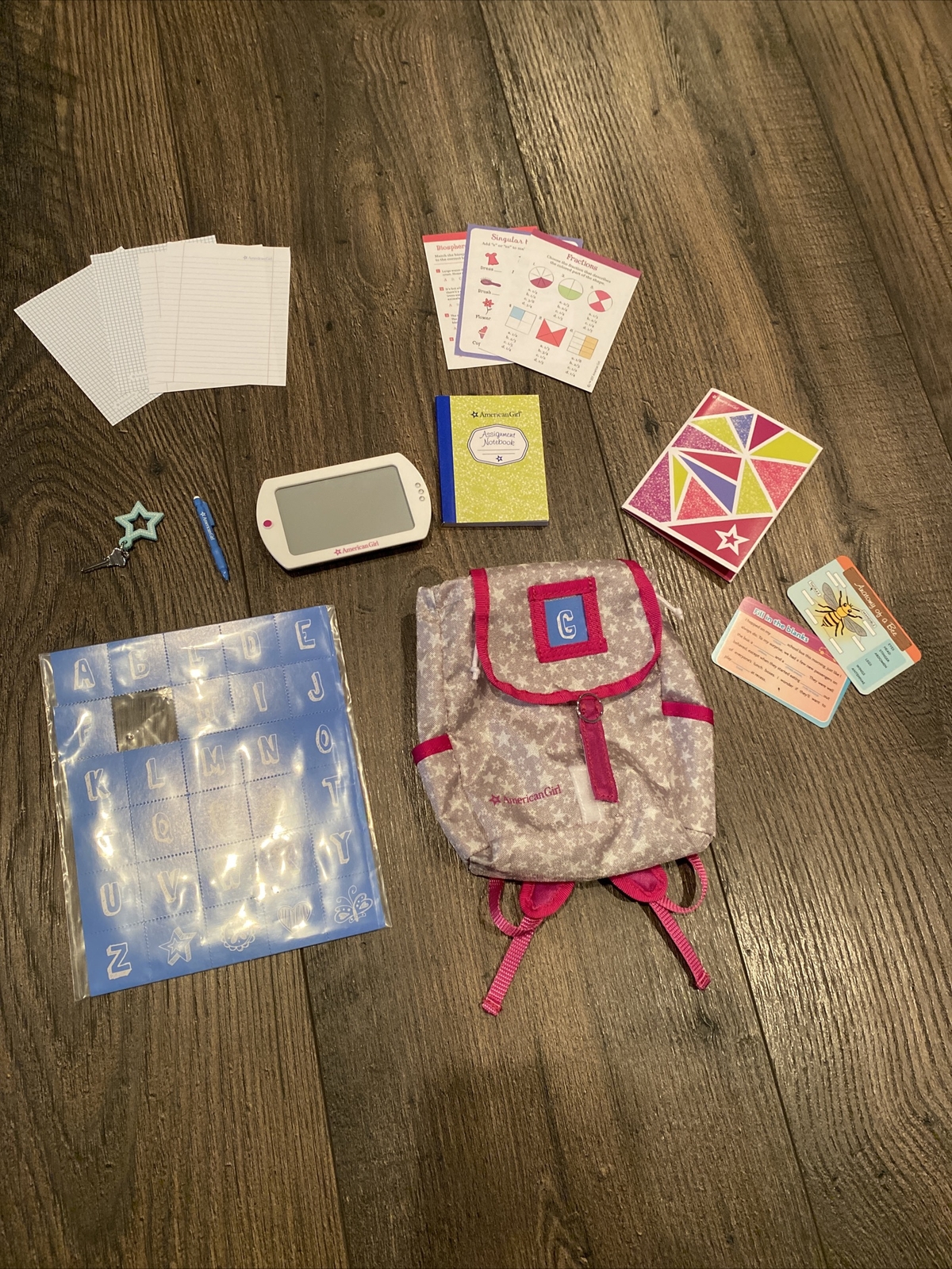 American Girl School Backpack Set for 18 in Doll | eBay