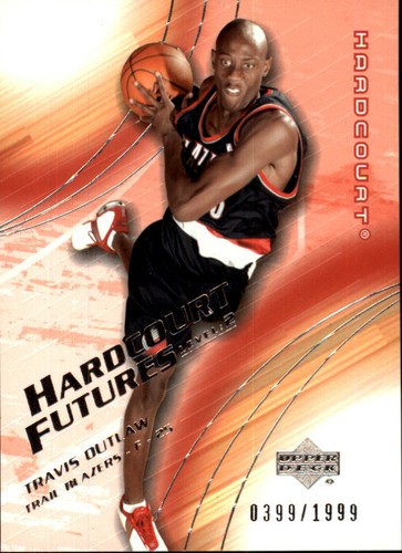 2003-04 Upper Deck Hardcourt Basketball Card #107 Travis Outlaw Rookie ...