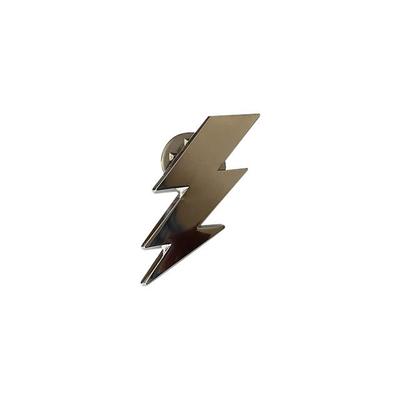 Metal Enamel Pin Badge Brooch Chrome Lightning Flash Bolt Strike | eBay