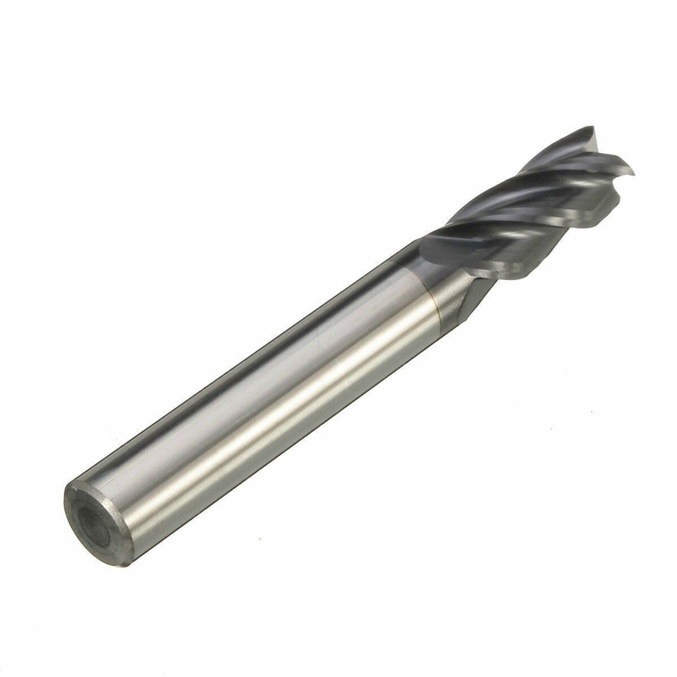 HRC50 10MM Tungsten Carbide End Mill 4 Flute 75MM Length Milling Cutter ...
