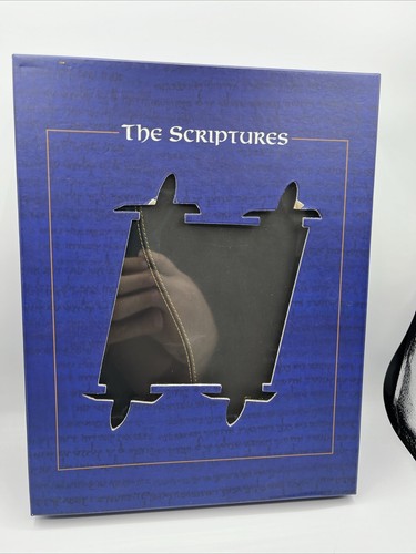 The Scriptures ISR Large Print Duotone Charcoal Bible: Thumb Indexed | eBay
