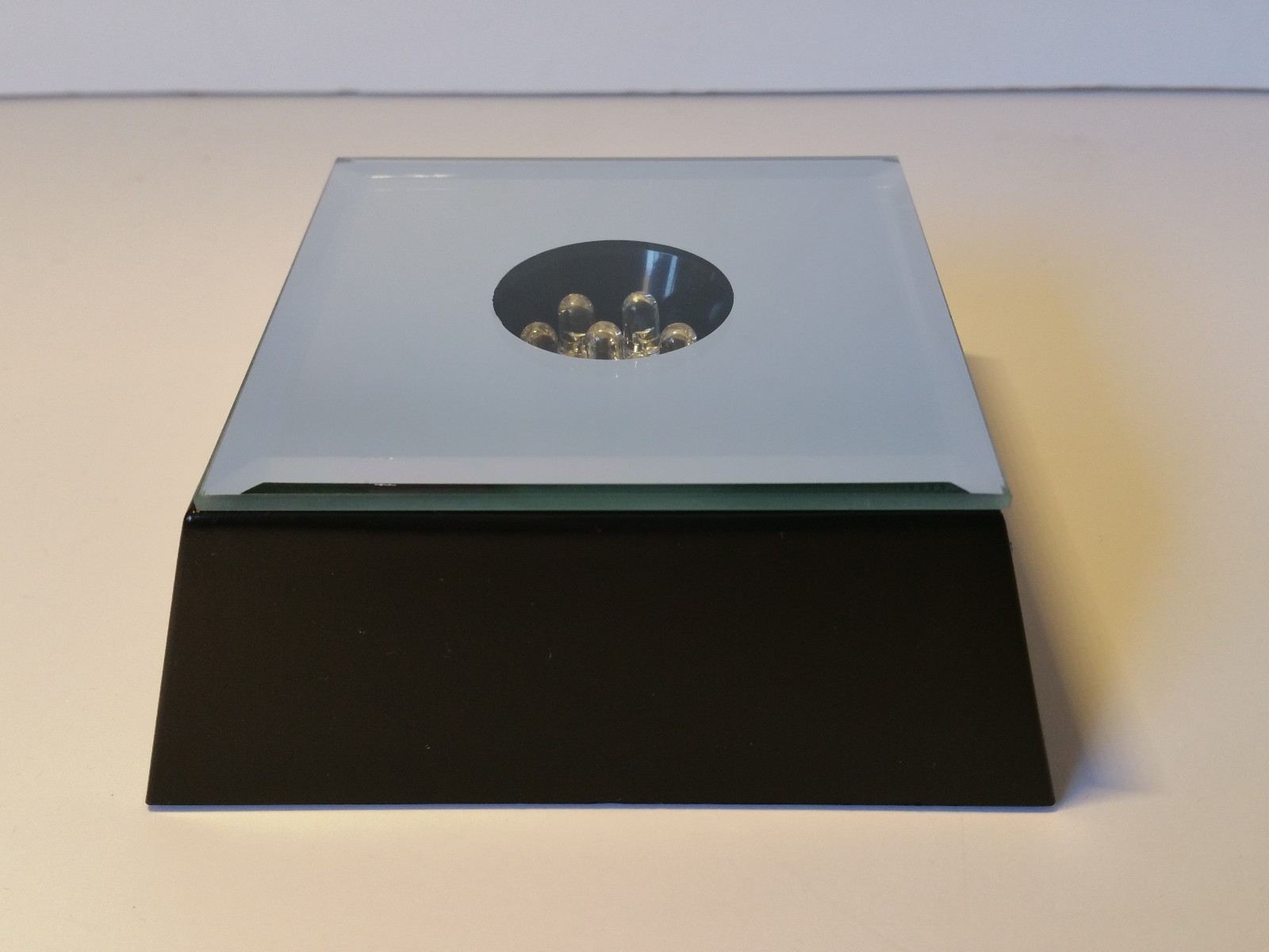 7 LED Square White Light Stand Base for Crystal, Glass, Art ...