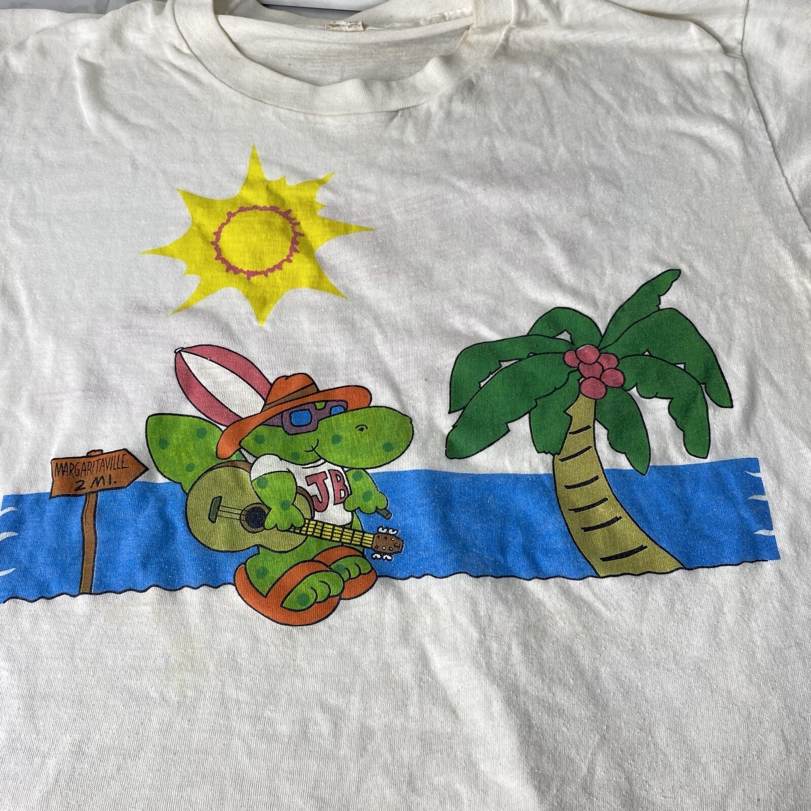 RARE VTG 80s Jimmy Buffett Margaritaville Gator Beach… - Gem