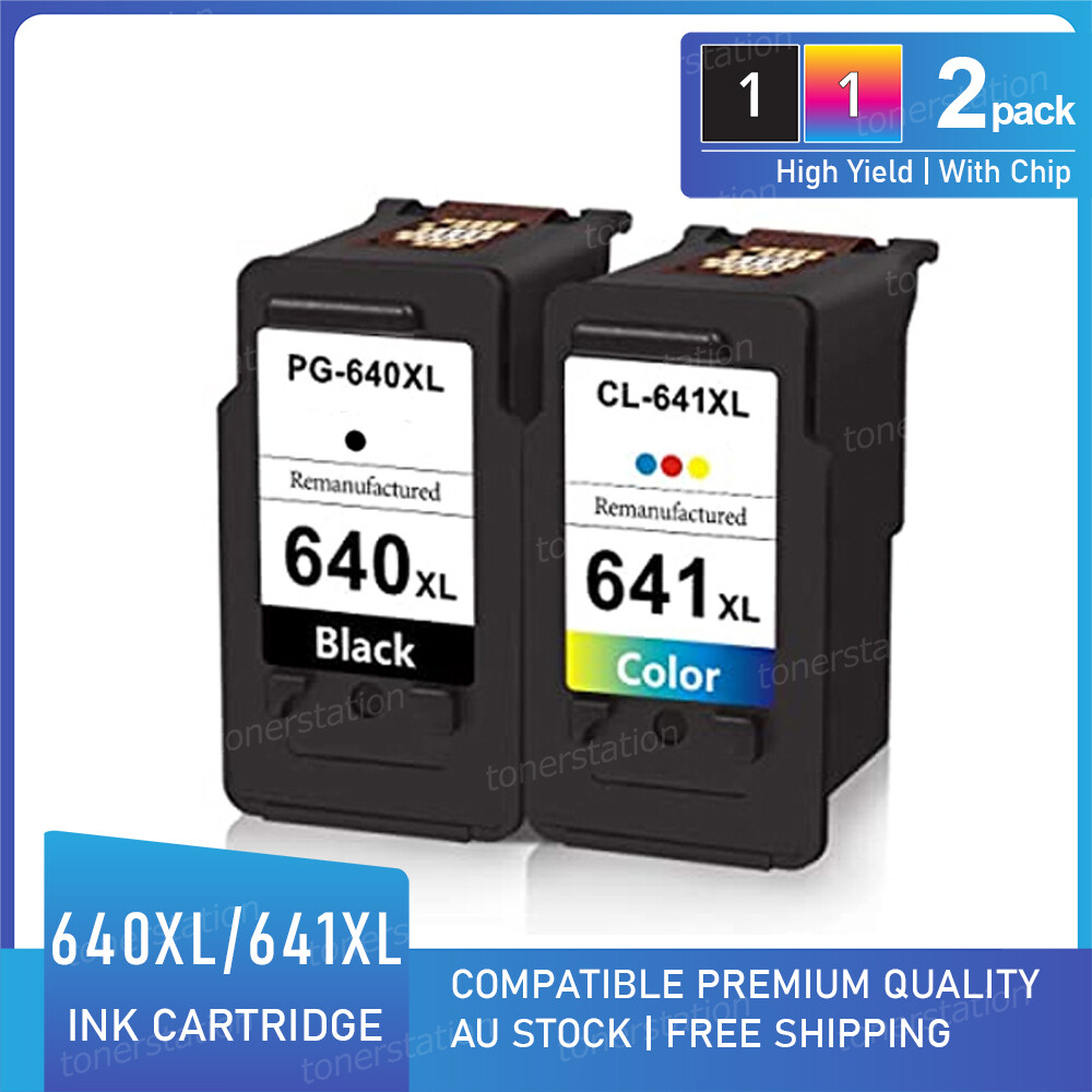 2x Generic Ink for Canon PG640XL CL641XL PIXMA MG2260 MG3160 MX456 ...