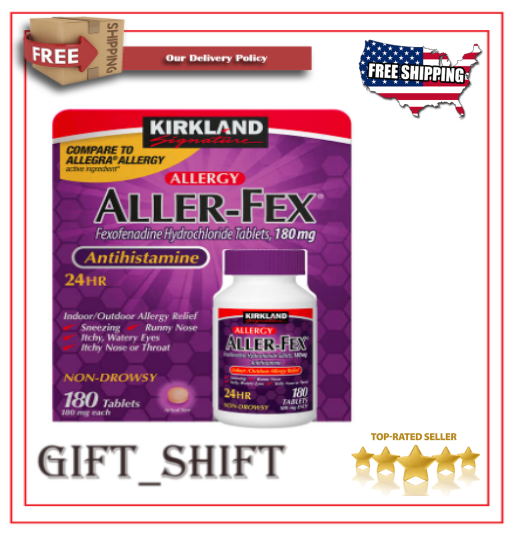 Kirkland Signature Aller-fex Allergy Relief 180mg 150 Tablets for sale ...