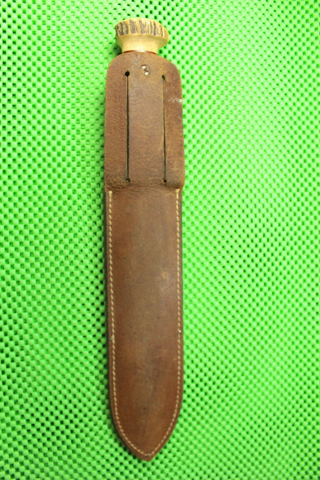Marbles Gladstone, Mich. IDEAL Knife 2 Line Stamp w/ Hilt Sheath Ref ...