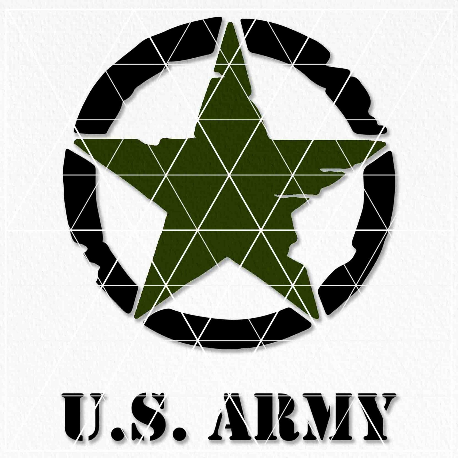 US U.S. Army Square stencil - 14x11 - 11x8.5 - 5x4 - Reusable Mylar | eBay