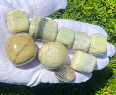 USA SALE SEE VIDEO 185g 8 INFINITE SERPENTINE TUMBLES TUMBLED STONES | eBay