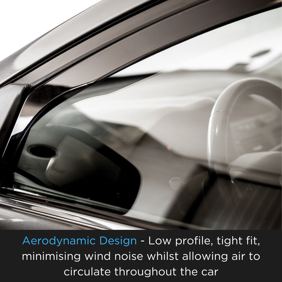 ISPEED Wind Deflectors for Volvo V40 MK2 2012-2019 5-Door Hatchback 4pc ...