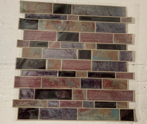 4 Sticker Sheets of Mini Multi-Color Faux Subway Tile | eBay