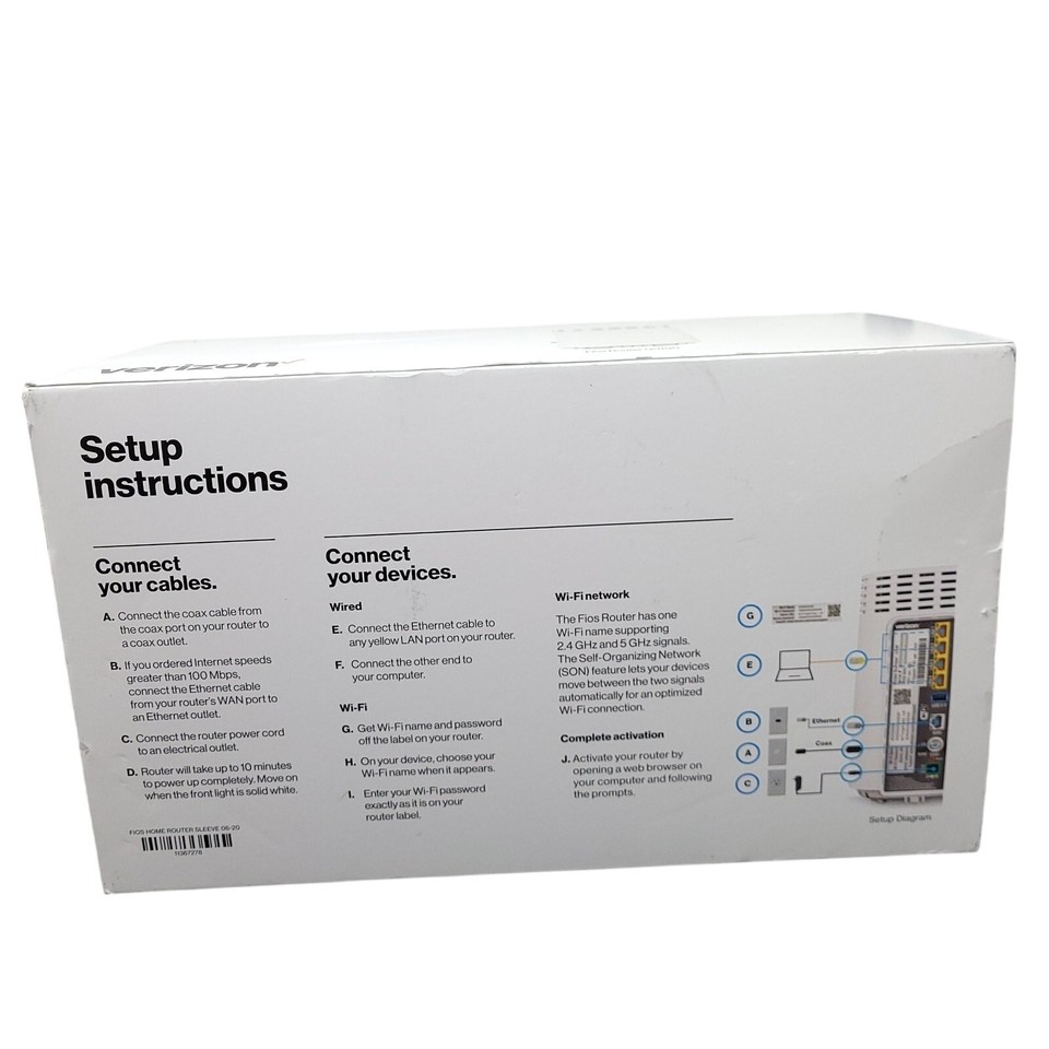 Verizon Fios G3100 WiFi Tri-Band Range Router Brand New in Sealed Box ...