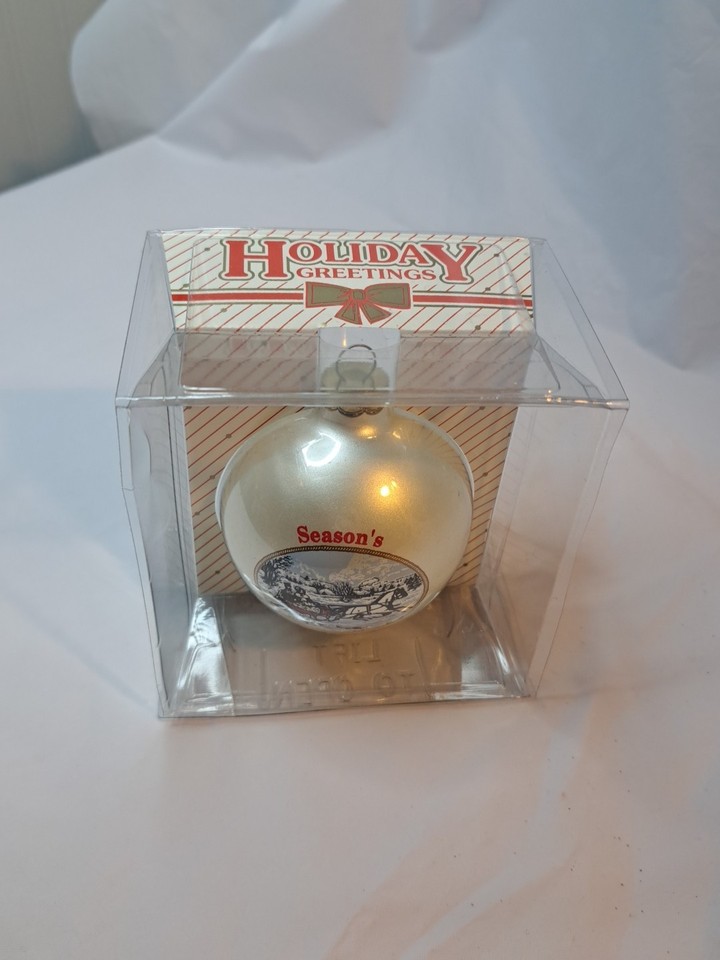Trane Christmas Ornament Classic Sphere Holiday Greetings Season's ...
