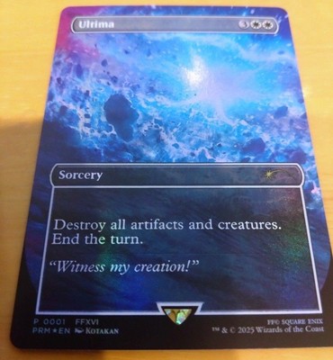 MTG Final Fantasy Ultima Standard Showdown Promo Borderless FOIL | eBay ...