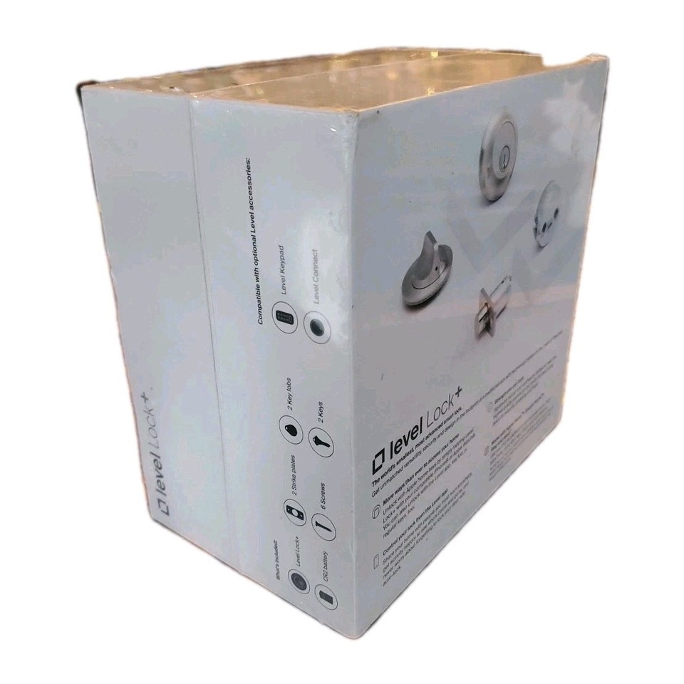 Level Lock+ Smart Lock – Satin Nickel – Invisible Bluetooth/Apple ...