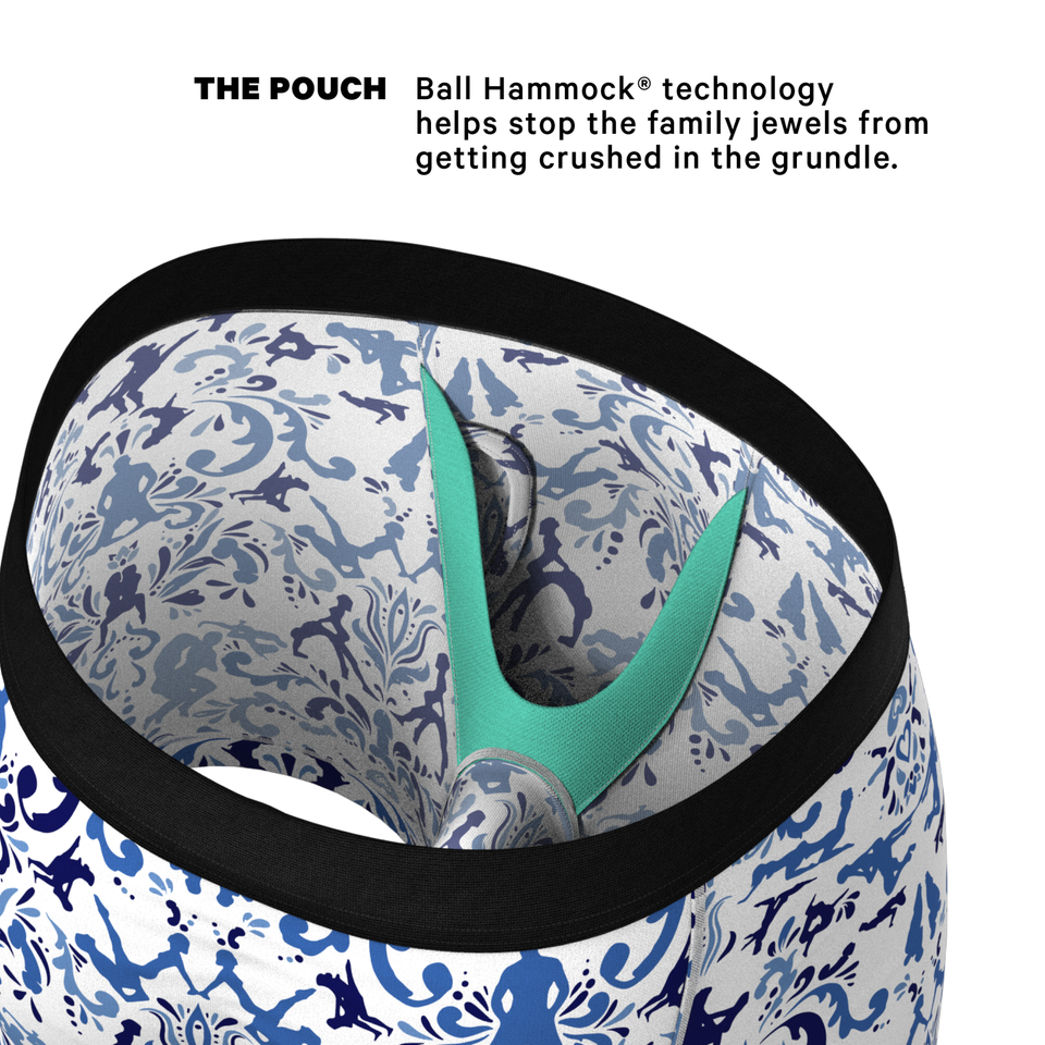 The Risqué Rorschach | Blue Willow Ball Hammock® Pouch Underwear With ...