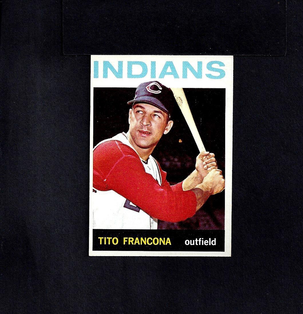 1964 TOPPS #583 TITO FRANCONA-2--HIGH NUMBER--INDIANS--NO CREASES--NR ...