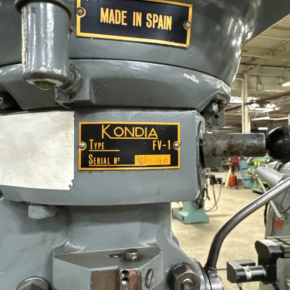 CLAUSING KONDIA FV-1 MILLING MACHINE TRAK POWER DRAW BAR *Video* | eBay