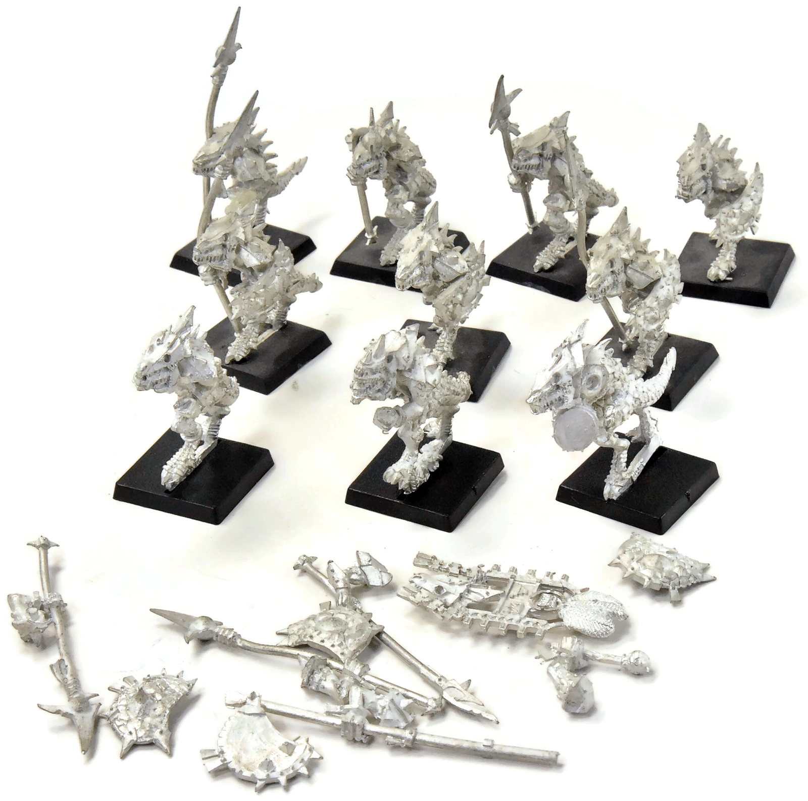 LIZARDMEN 10 Temple Guard #1 METAL Warhammer Fantasy | eBay