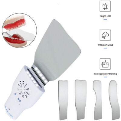 Dental Occlusal Mirror Fog Free LED Intra Oral Photo System 4 Mirrors ...