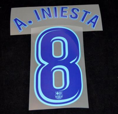 Barcelona A.iniesta 8 2017/18 Away Football Name/Number La Liga Youth ...