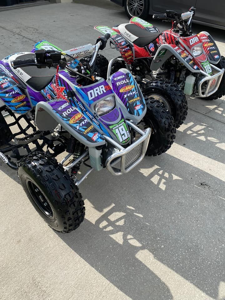 DRR DRX 50 70 90 05-12 ATV SEMI CUSTOM GRAPHICS KIT STREET | eBay