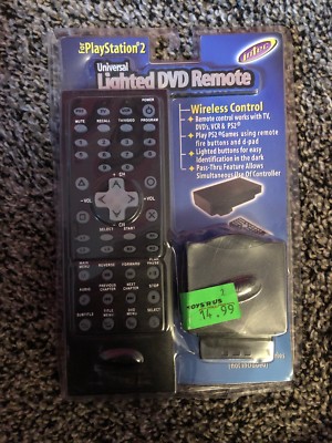 PS2 Playstation 2, lighted Universal wireless DVD remote (15L) | eBay