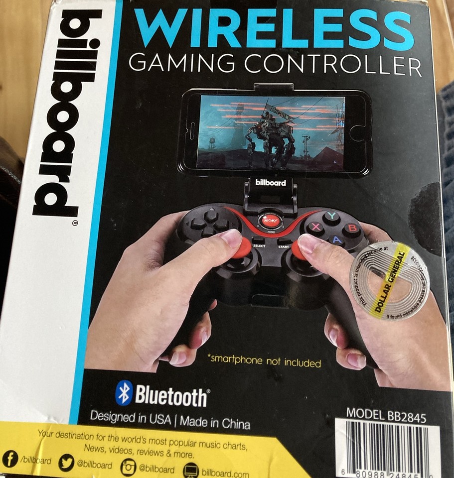 Billboard Wireless Gaming Controller Model BB 2845 Brand New Android 6. ...