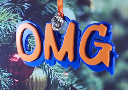 OMG NY Mets 3D Printed 4" ornament Rally sign with 2024 charm. Perfect ...