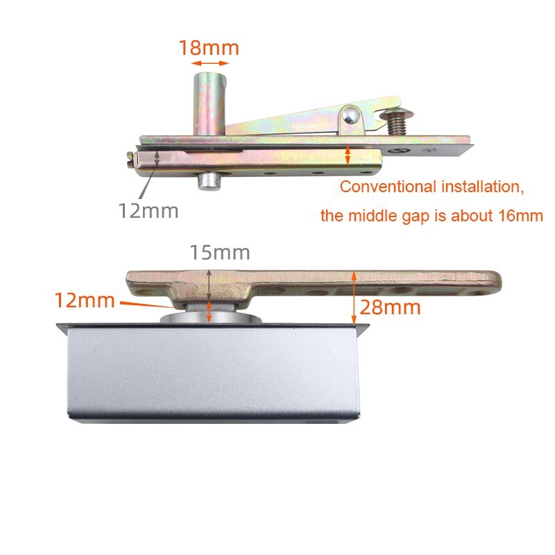 Heavy Door Pivot Hinge 360° Rotary 90° Positioning Hidden Door Hinges ...