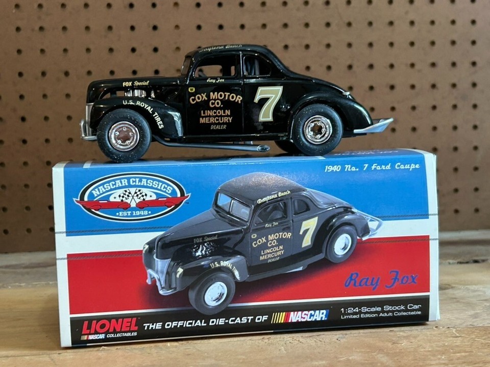 Nascar Classics Ray Fox #7 Cox Motor Co. 1940 Ford Coupe"Daytona Beach" 1:24 | eBay
