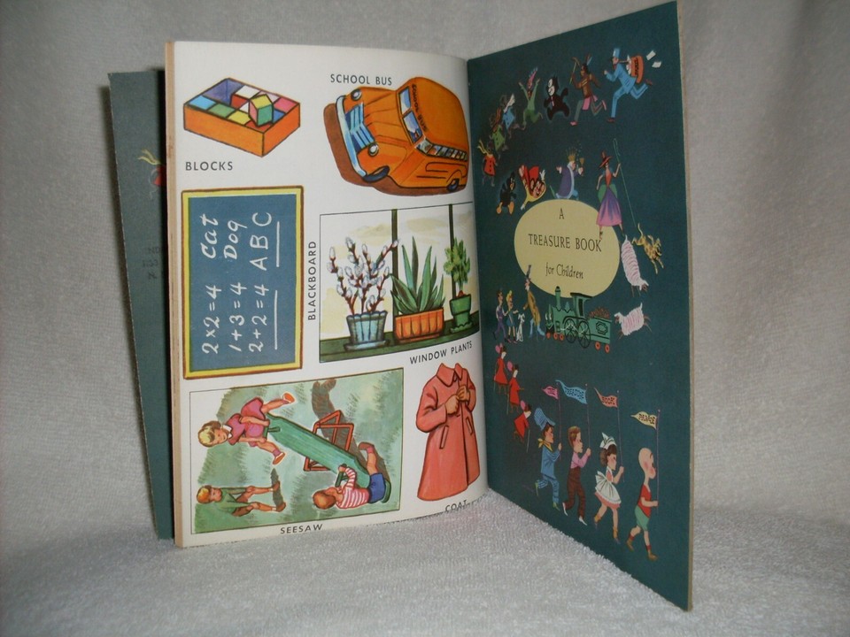 LET’S GO TO SCHOOL TREASURE BOOK W/FULL COLOR GUMMED STICKERS & MAGIC ...