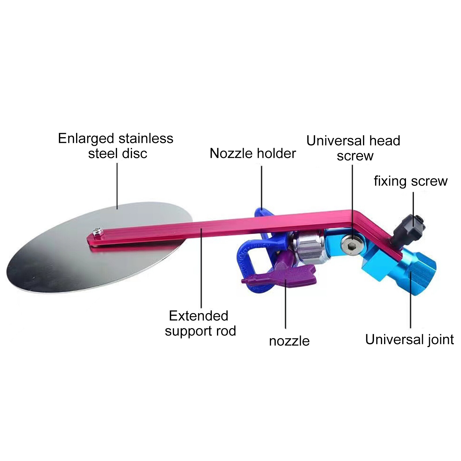 7/8"Airless Sprayer Sprayer with baffle Color Separation Spray Paint ...