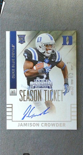 2015 Panini Contenders Draft Season Ticket Auto #134 Jamison Crowder ...